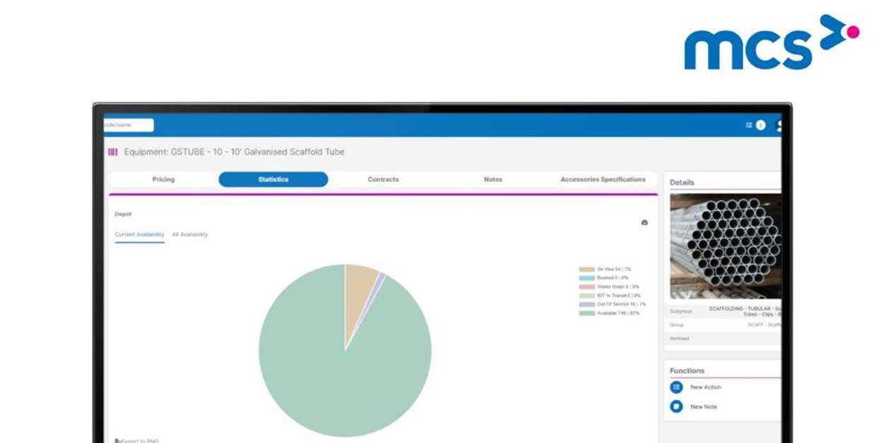 MCS announces software ‘enhancements’ to streamline equipment rental ...
