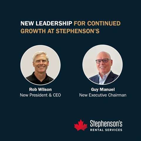 New CEO for Stephenson’s Rental Services - International Rental News